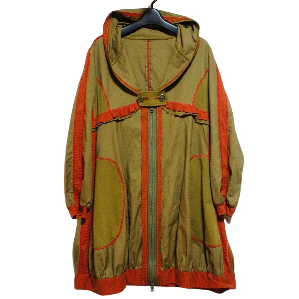 Yahoo!オークション - †E-clatイークラット美品 フード付きロング丈ジ...