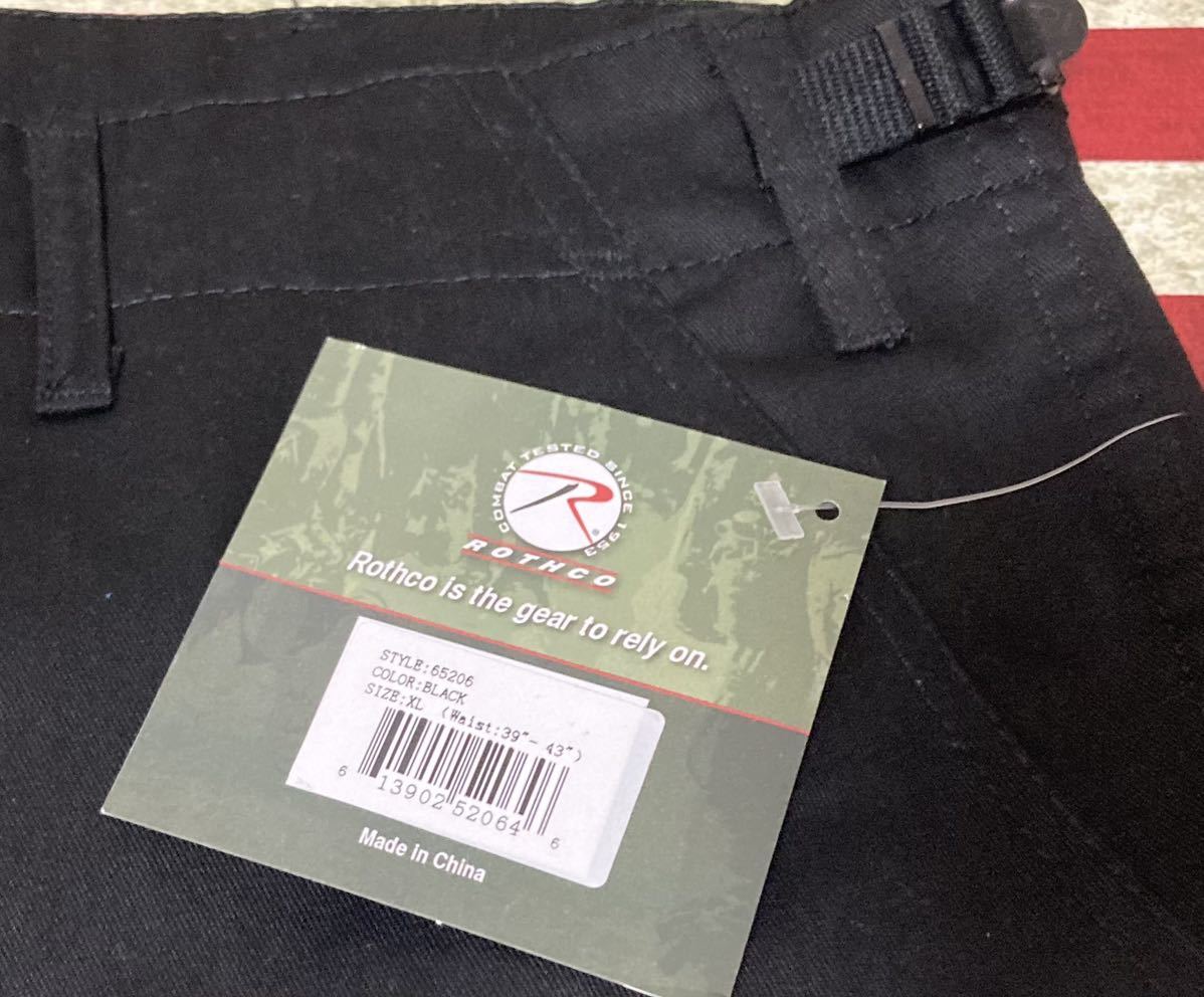 Yahoo!オークション - ROTHCO TACTICAL BDU SHORTS BLACK XL COTTON PO...