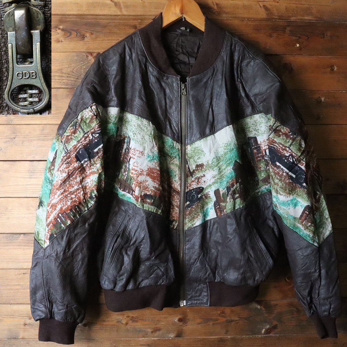 Yahoo!オークション - B5S/s2.28-1 ユーロ古着 ECHT LEDER 本革 レザー...