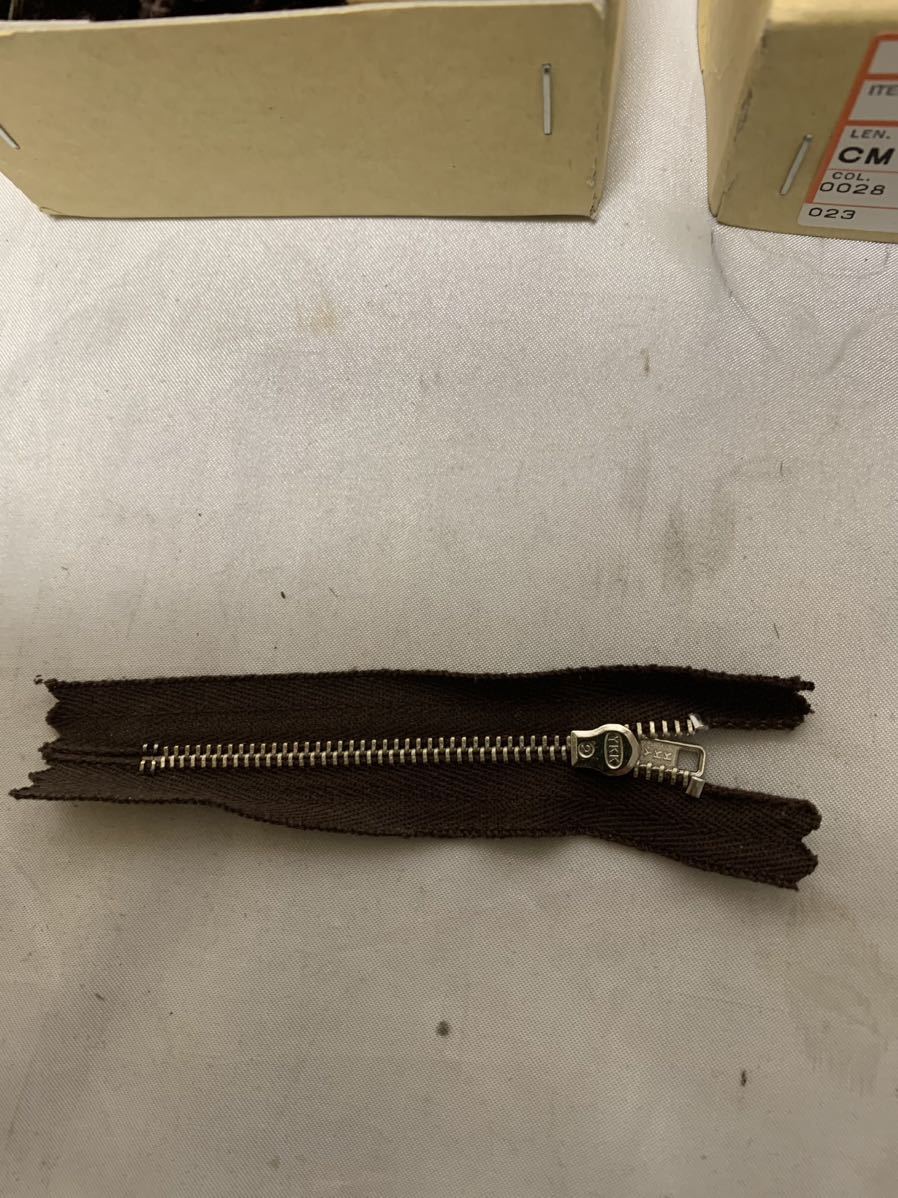代購代標第一品牌－樂淘letao－YKK ファスナー 8.5cm 茶色 ブラウン NC-21 大量 まとめ売り 100本 デットストック 未使用品 ⑫