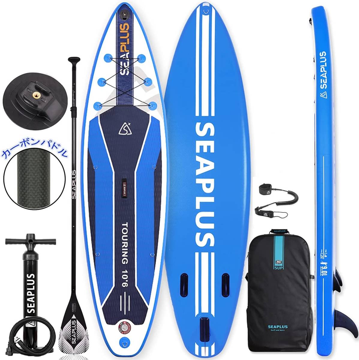 Yahoo!オークション - SEAPLUS サーフボード インフレータブル supボ...
