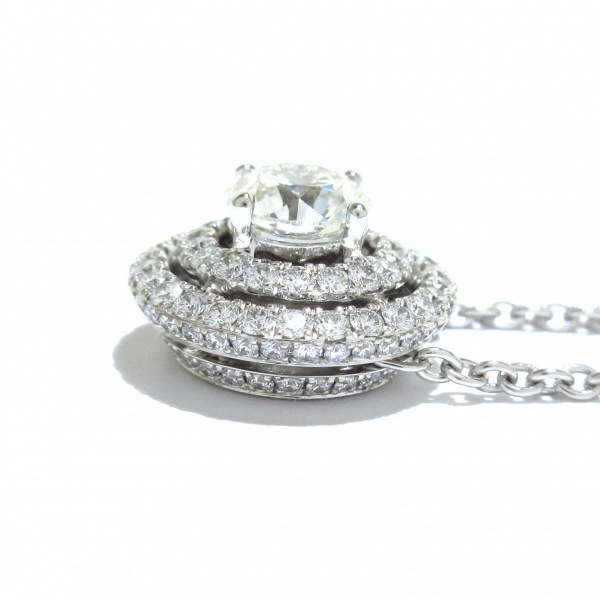 Yahoo!オークション - 磨き済み グラフ GRAFF ネックレス - K18WG×ダ...