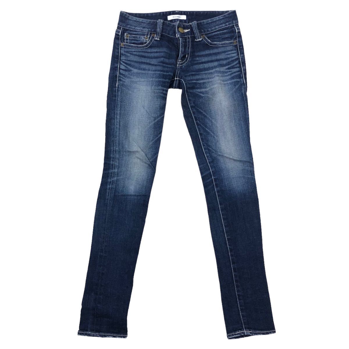 Yahoo!オークション - NS040 MOUSSY マウジー スキニーデニム パンツ ...