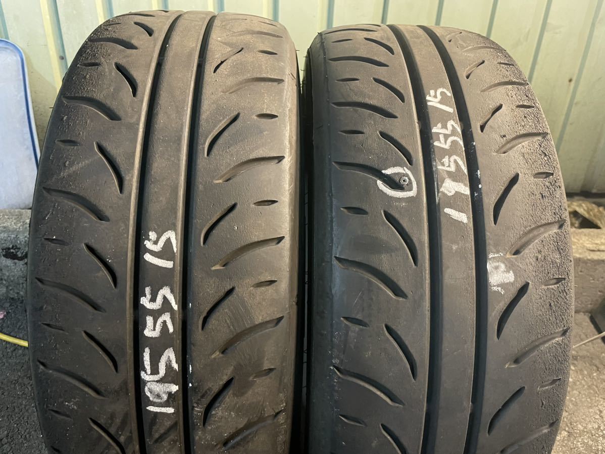 Yahoo!オークション - DUNLOP DIREZZA Z3 195 55 15 2本 パンクあり