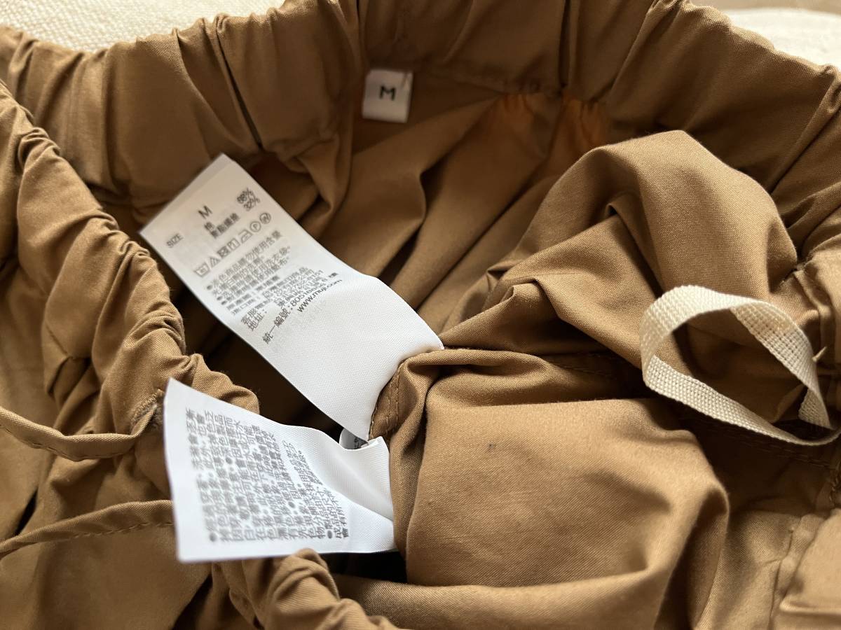 日本代購代標第一品牌【樂淘letao】－ 数回使用 美品 MUJI 無印良品 綿混 ダンプ イージー ギャザースカート M 4990円 オーガニックコットン ウエストゴム 洗濯済み 匿名発送]