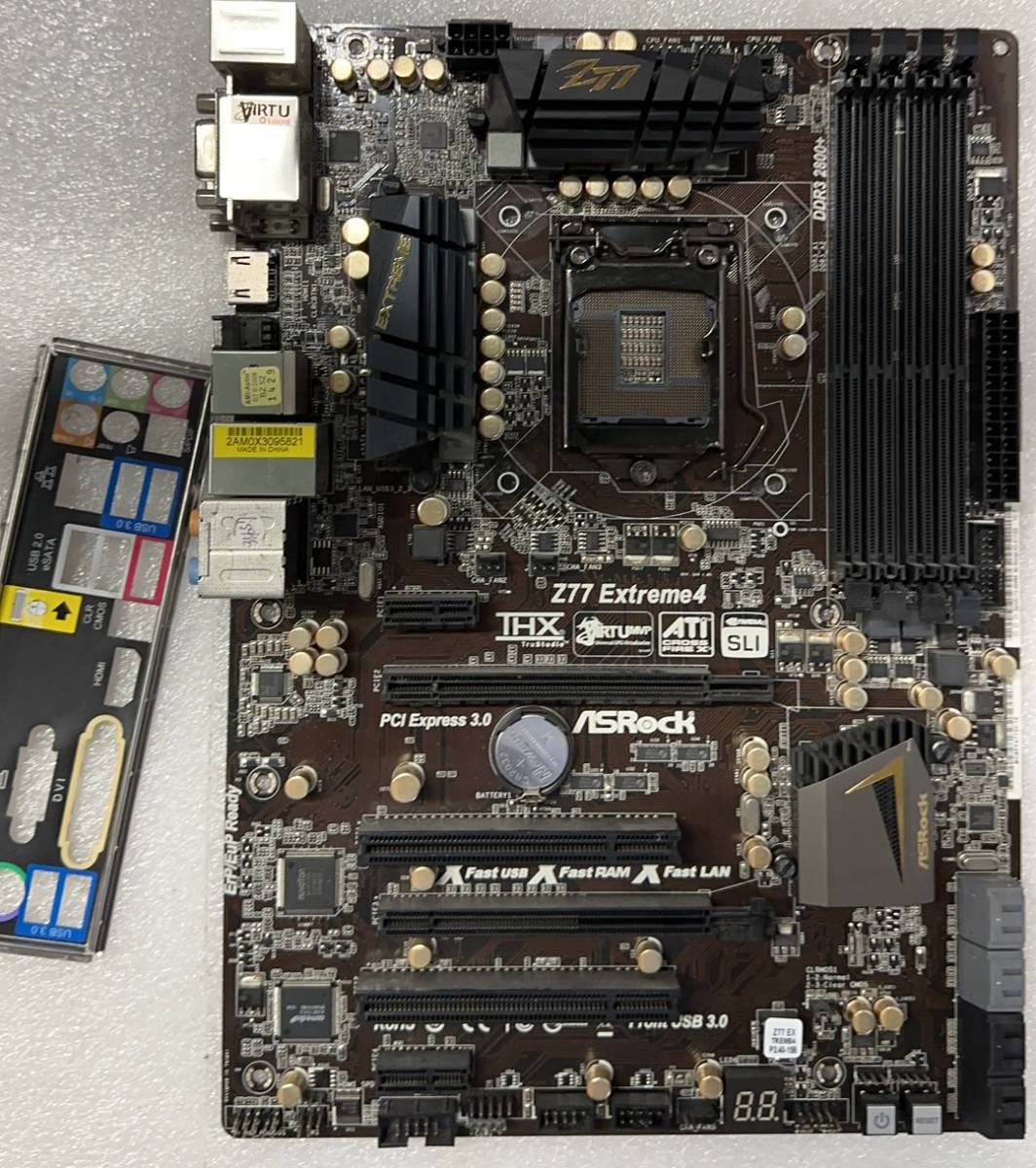 Yahoo!オークション - M3105 中古良品マザーボート Asrock-Z77-Extreme...