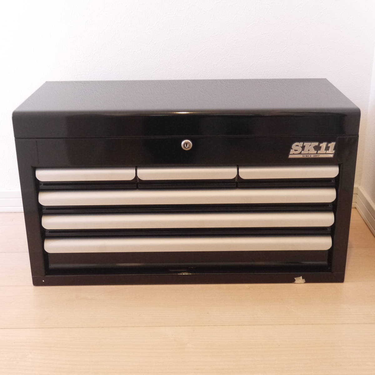 Yahoo!オークション - SK11 チェスト ツールBOX 4段6引出し 鍵付き ...