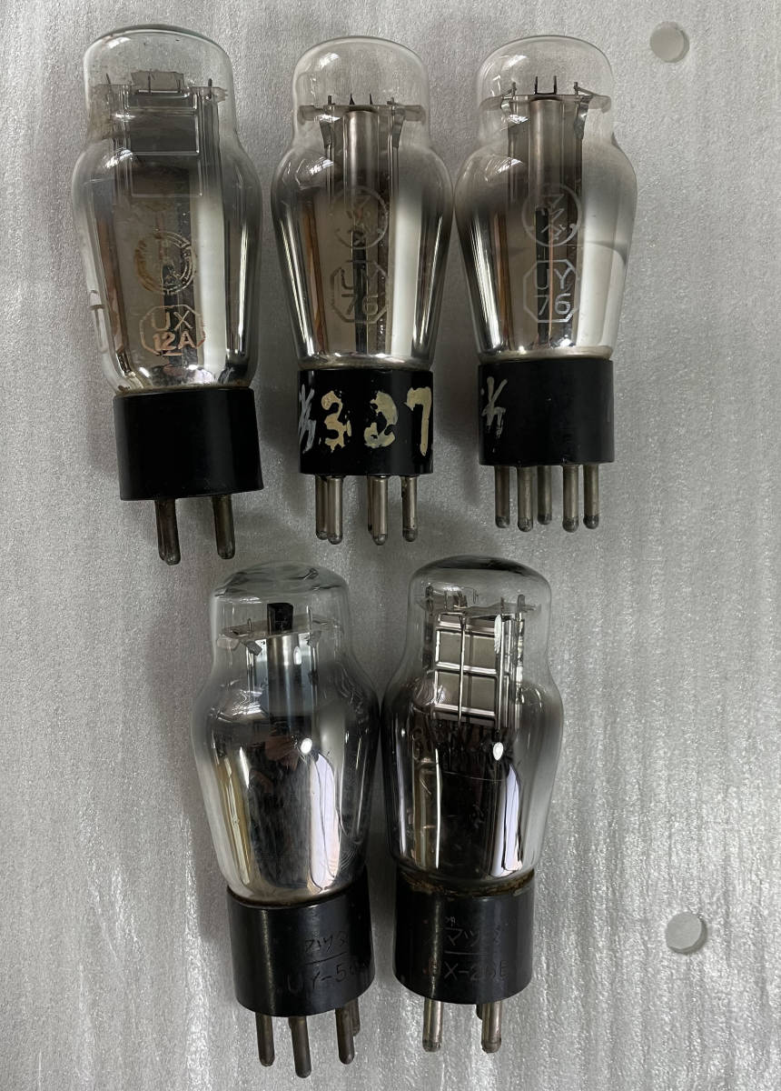 Yahoo!オークション - 真空管 マツダ UX-12A/UY-76/UY-56/UX-26B 5個ま...