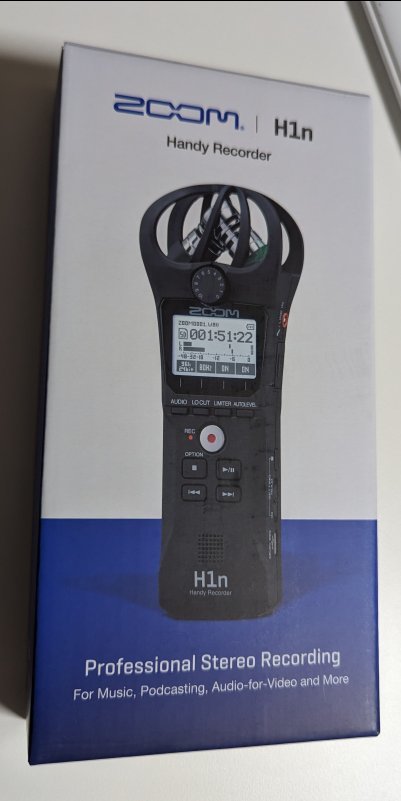 Yahoo!オークション - ZOOM ズーム ハンディレコーダー H1n ブラック 9...