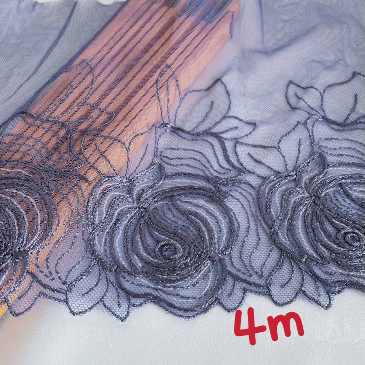 Yahoo!オークション - s381新作 4m チュールレース 上品