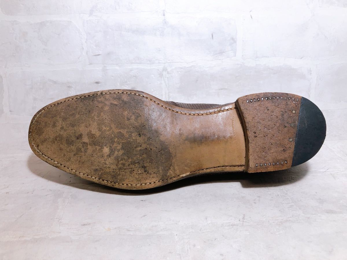 全ての GRENSON 新品 タッセル 幅広28.5 シボ革 有り難 茶系 全ての GRENSON 新品 タッセル 幅広28.5 シボ革 有り難 茶系