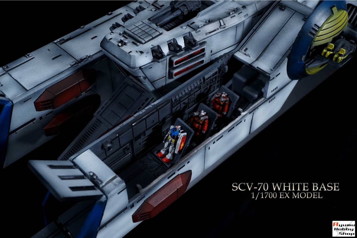 Yahoo!オークション - 1/1700 SCV-70 ホワイトベース EXモデル【塗装/...