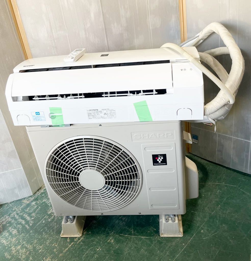 Yahoo!オークション - 【2022年製】リモコン付 SHARP ルームエアコン ...