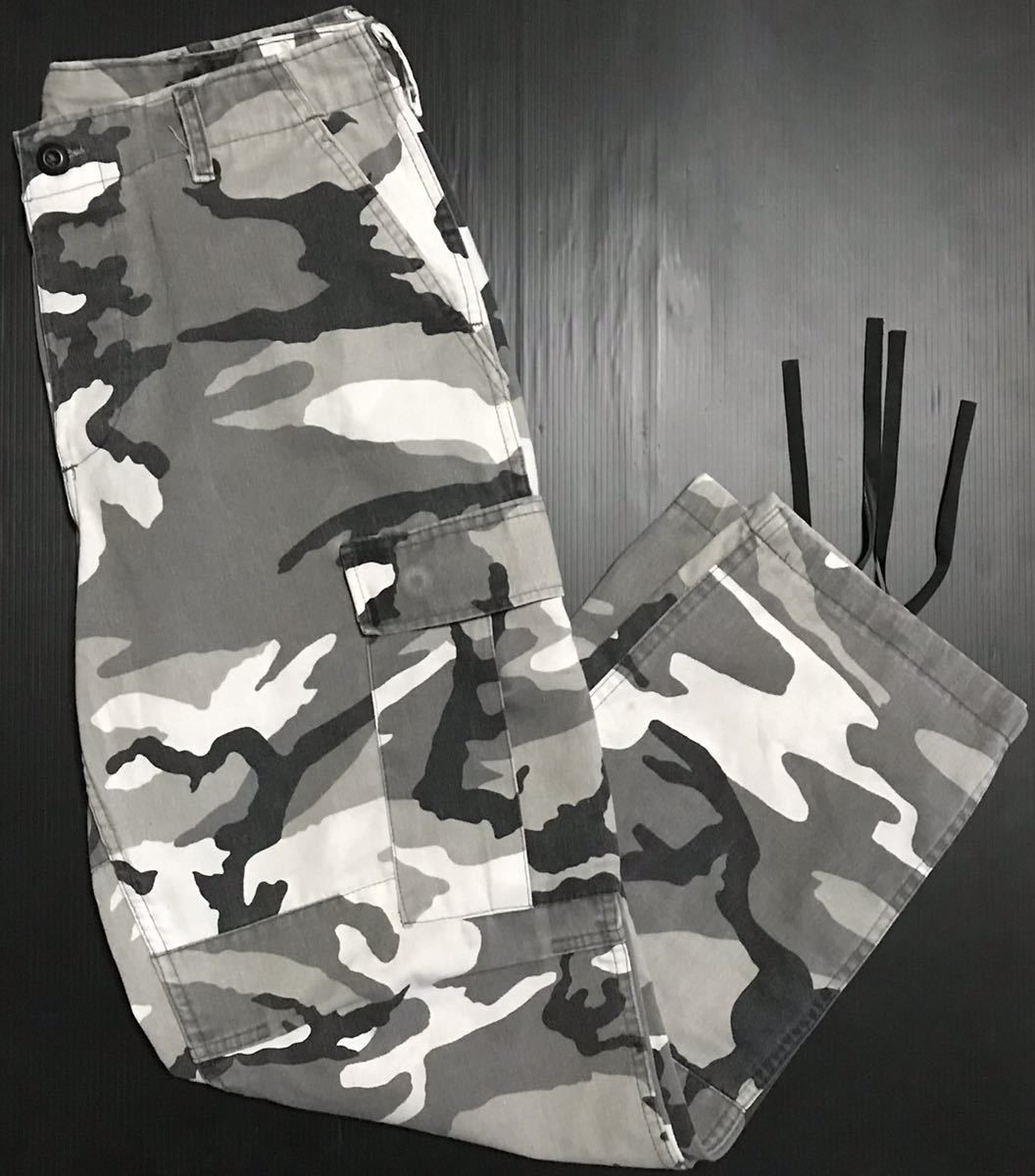 Yahoo!オークション - 即決 米軍 LE シティアーバンカモ BDUパンツ Mサ...