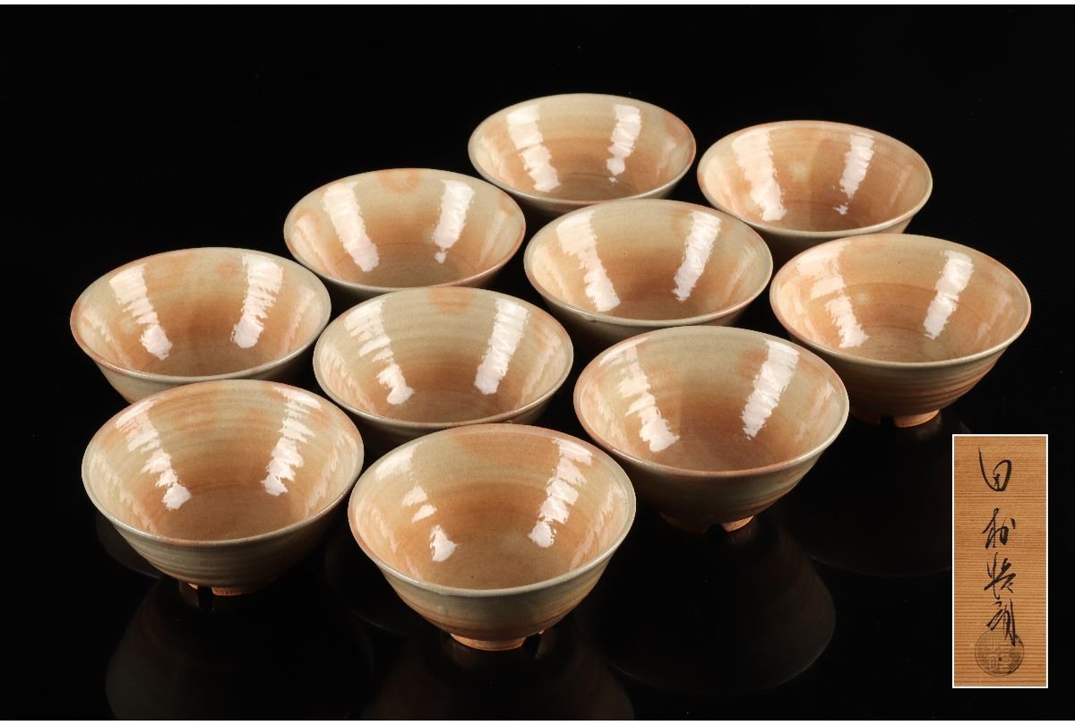 URA 田村悟朗 造/萩数茶碗10客/共箱/4-4-123 検 骨董/萩焼/萩茶碗/小鉢/小皿/茶碗/湯呑/茶器/向付(茶碗)｜売買されたオークション情報、yahooの商品情報をアーカイブ公開 ...