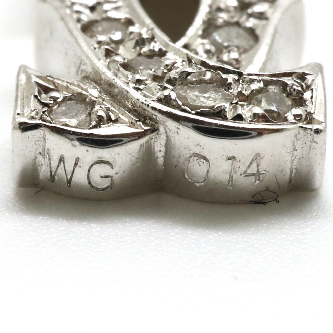 Yahoo!オークション - K18WG 天然ダイヤモンドネックレス A 2.3g 40.5...