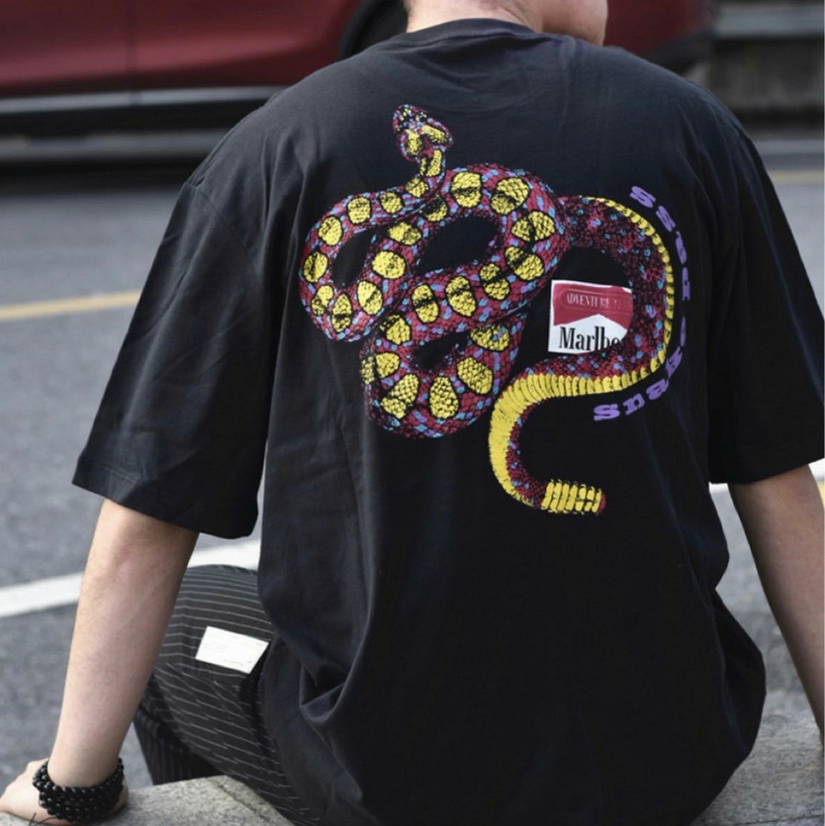 代購代標第一品牌－樂淘letao－《2XL》Marlboro Tシャツ REMIX 赤マル マルボロ 兼用