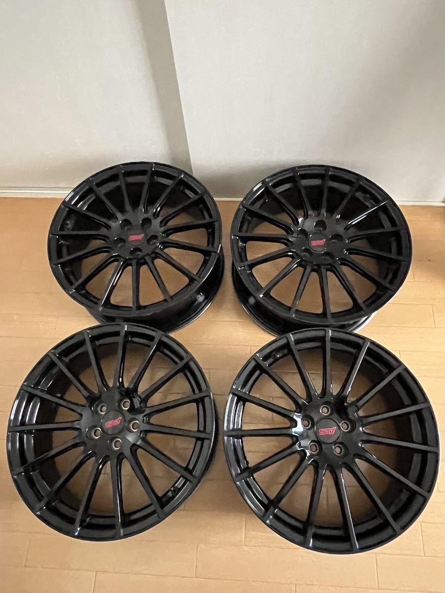Yahoo!オークション - スバル sti ホイール 18×7.5j pcd100 5h +48 ハ...
