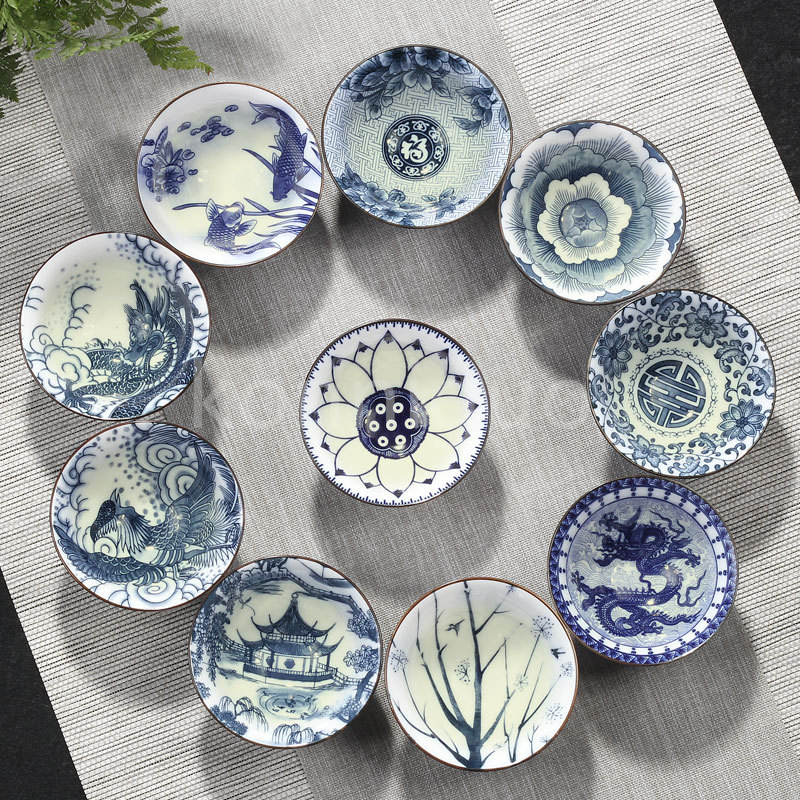 【特価】送料無料★ 青花茶盞 羊脂玉白磁茶器 10点セット茶碗 建盞 茶道具茶碗 建盞 茶道具 品茶杯 禅定杯 プレゼント Bz52 品牌