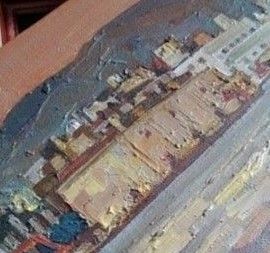 油絵額装 小樽港遠望 小樽在住画家 小川清先生|Yahoo!フリマ 油絵額装 小樽港遠望 小樽在住画家 小川清先生|Yahoo!フリマ