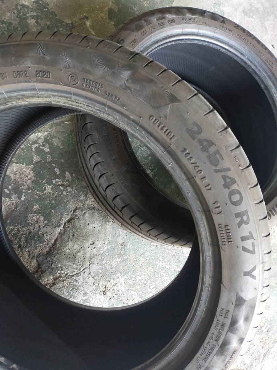 Yahoo!オークション - コンチネンタル プレミアムコンタクト6 245/40R1...