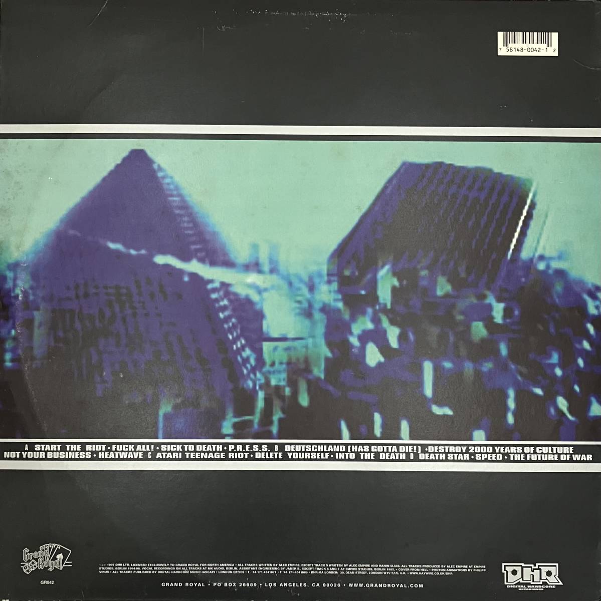 2 × 12 レコード Atari Teenage Riot Burn Berlin Burn Hardcore