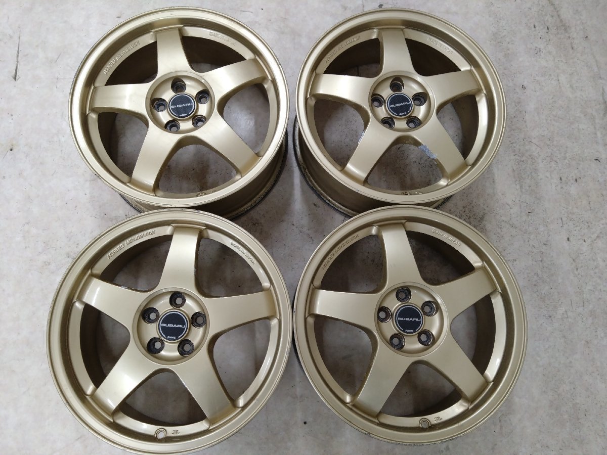 スバル STI FORGED レイズ製 鍛造 17インチ 7J +55 PCD100 5穴 4本セット 品 〔H7〕(社外品)｜売買されたオークション情報、yahooの商品情報をアーカイブ公開 ...