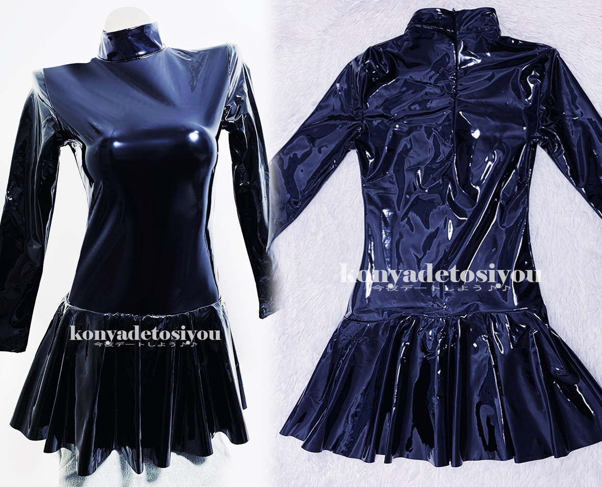 Yahoo!オークション - 国内発送 Q18黒EXL 超光沢PVCラバー製 ワンピー...
