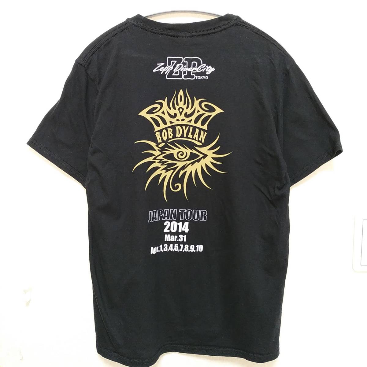 ボブディラン 2014日本ツアー ライブTシャツ Zepp DiverCity S ボブディラン 2014日本ツアー ライブTシャツ Zepp DiverCity S