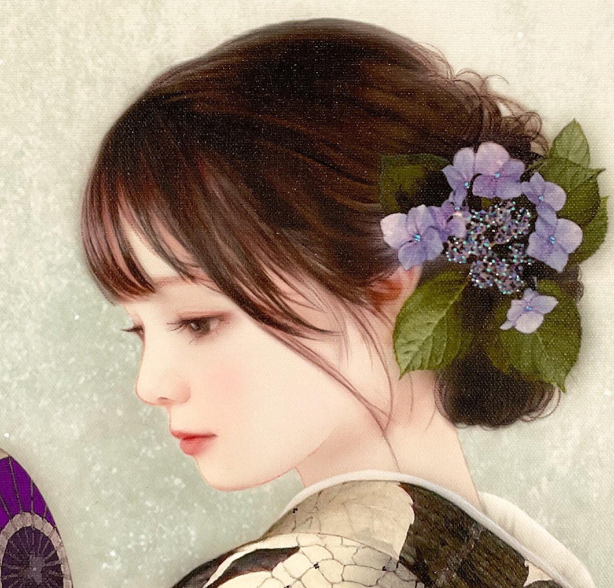 代理出品】横田美晴(1961ー)○2022年6月カレンダー原画12号『雨 代理出品】横田美晴(1961ー)○2022年6月カレンダー原画12号『雨