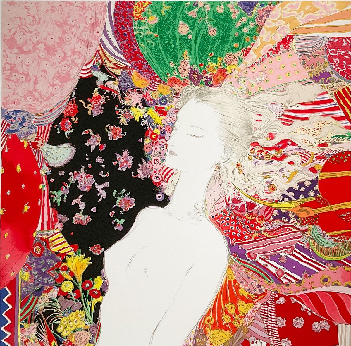 天野喜孝 1952 Princess 限定200部シルクスクリーン アールビバン作品保証書付き ファイナルファンタジー シルクスクリーン