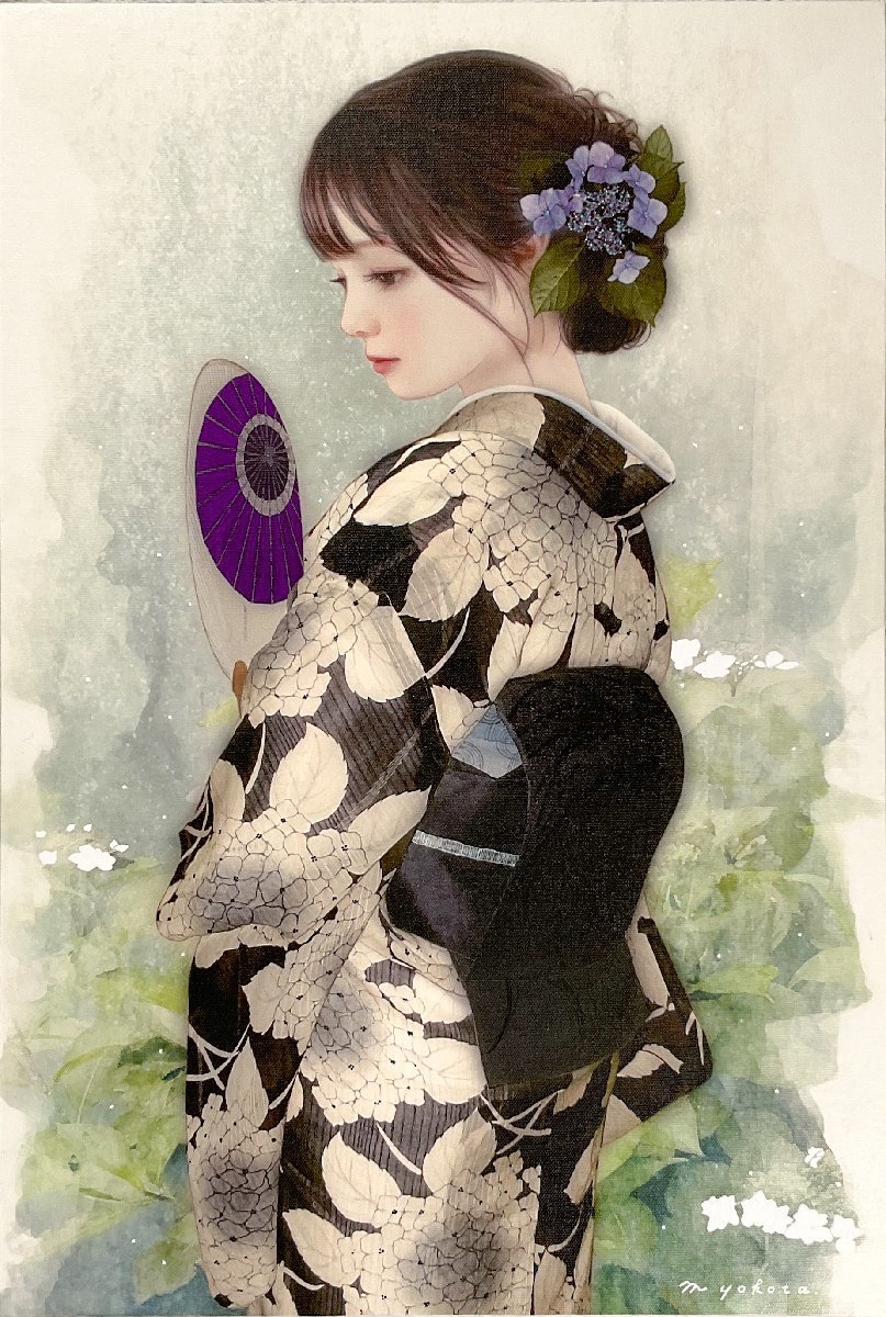 代理出品】横田美晴(1961ー)○2022年6月カレンダー原画12号『雨 代理出品】横田美晴(1961ー)○2022年6月カレンダー原画12号『雨