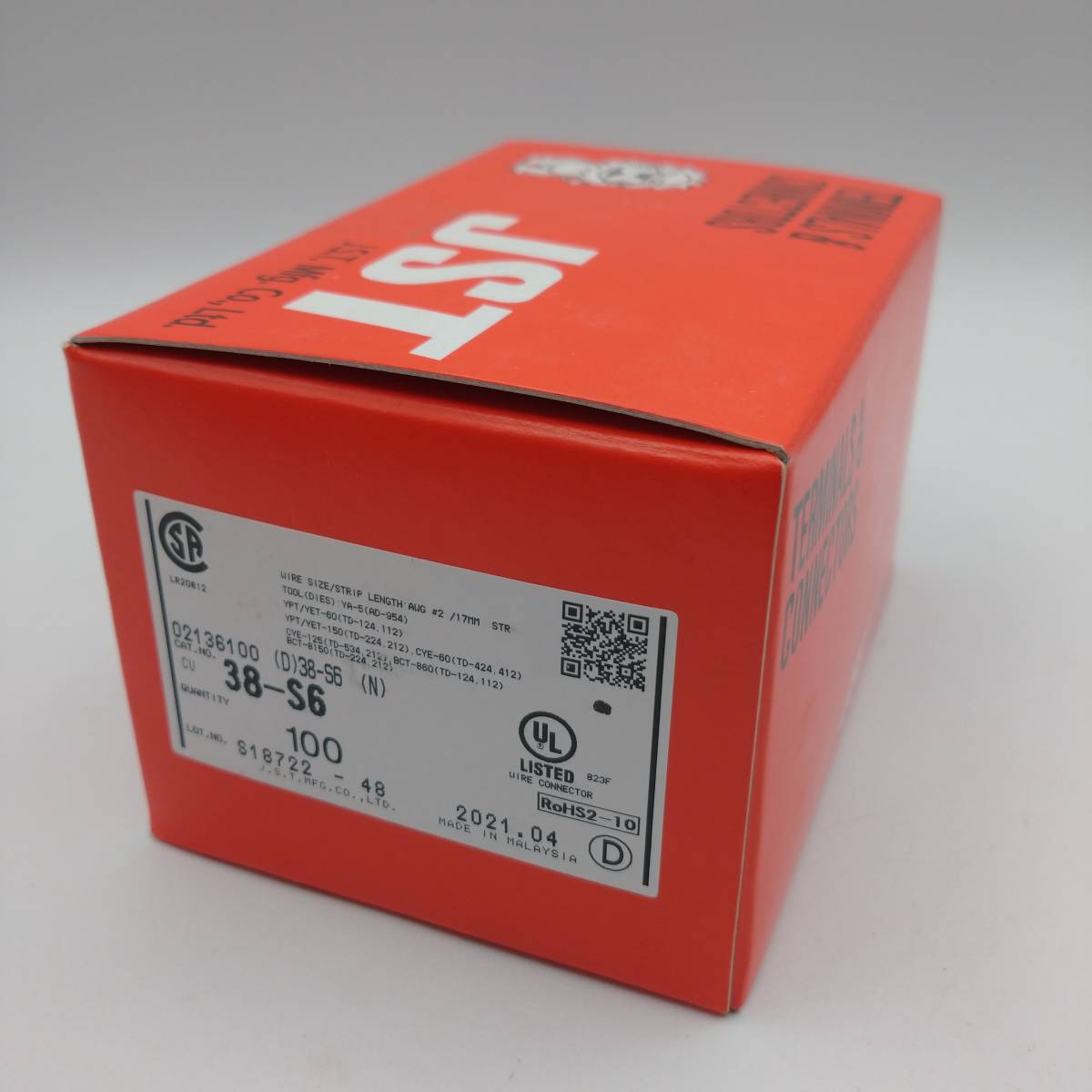 Yahoo!オークション - 日本圧着端子 丸型端子 R38-6S 100個入