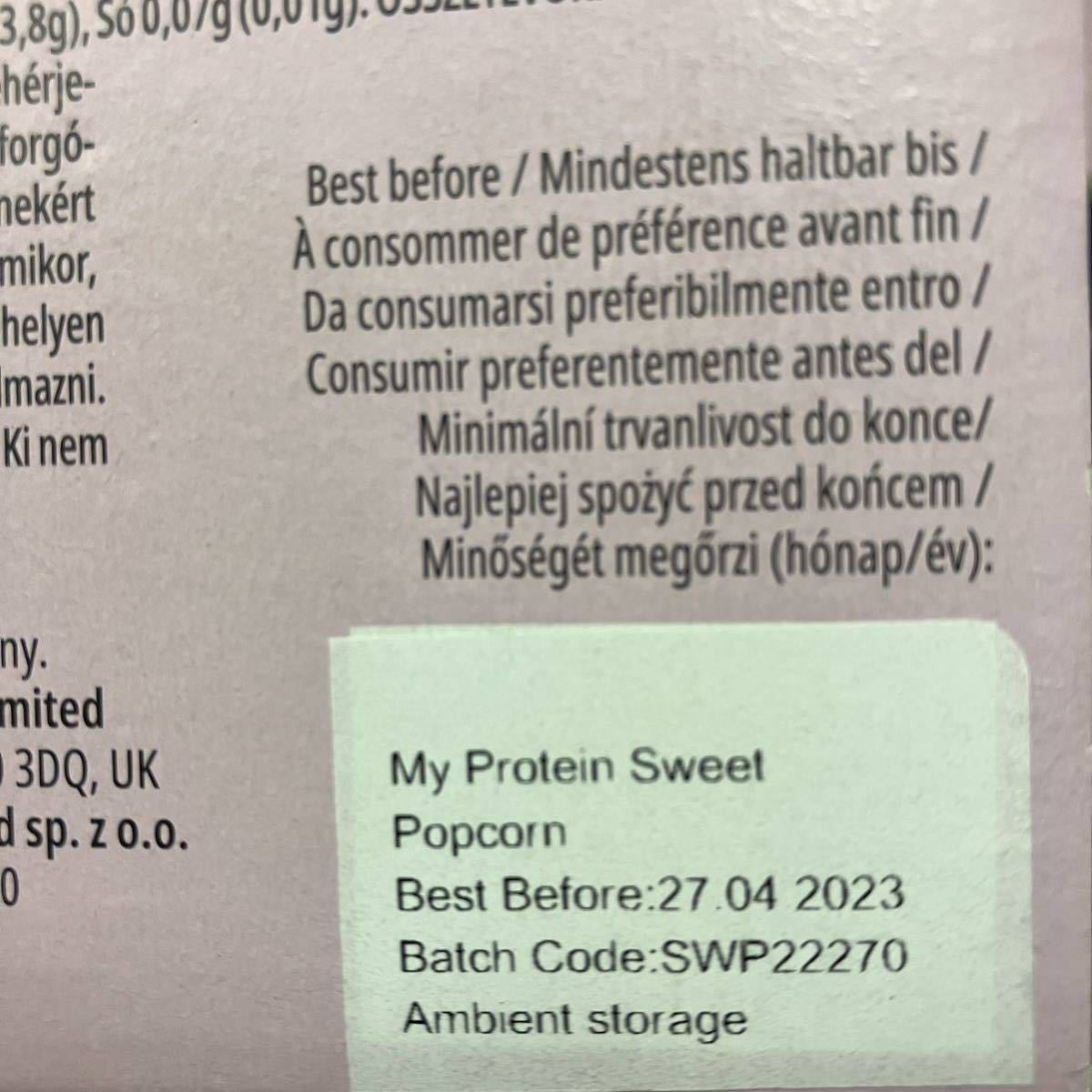 Yahoo!オークション - マイプロテイン ポップコーン 5箱 30袋 約630g...