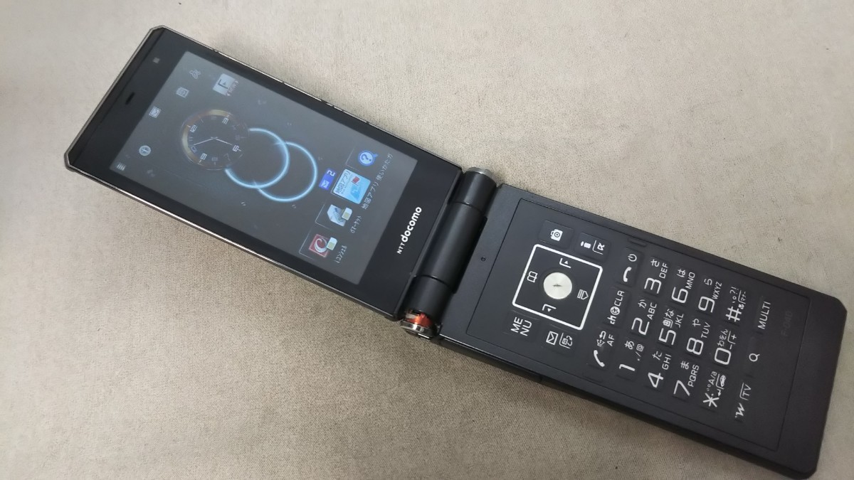 代購代標第一品牌－樂淘letao－docomo FOMA F-04D ＃DG4337 FUJITSU 折り畳み式 ガラケー ケータイ 簡易動作確認＆簡易清掃＆初期化OK 判定 送料無料