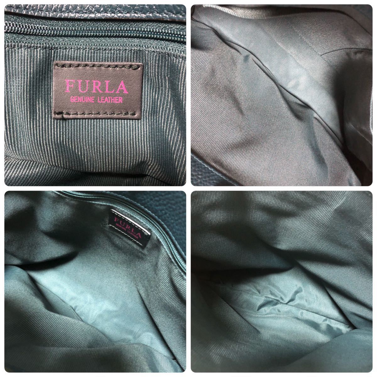 Yahoo!オークション - (81)未使用級「FURLA」 A4入るトートバッグ 本革...