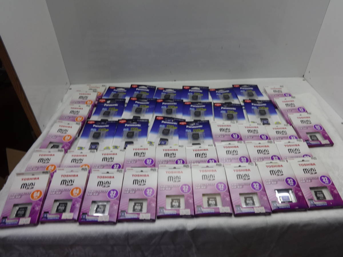 Yahoo!オークション - S366 未使用品 miniSD カード まとめ 東芝 パナ...