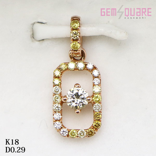 Yahoo!オークション - K18PG ダイヤモンド ヘッド ネックレストップ D0...