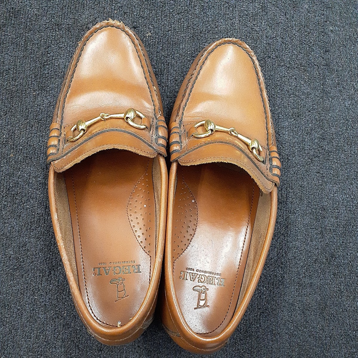 Yahoo!オークション - REGAL リーガル レザー ビットローファー シュー...