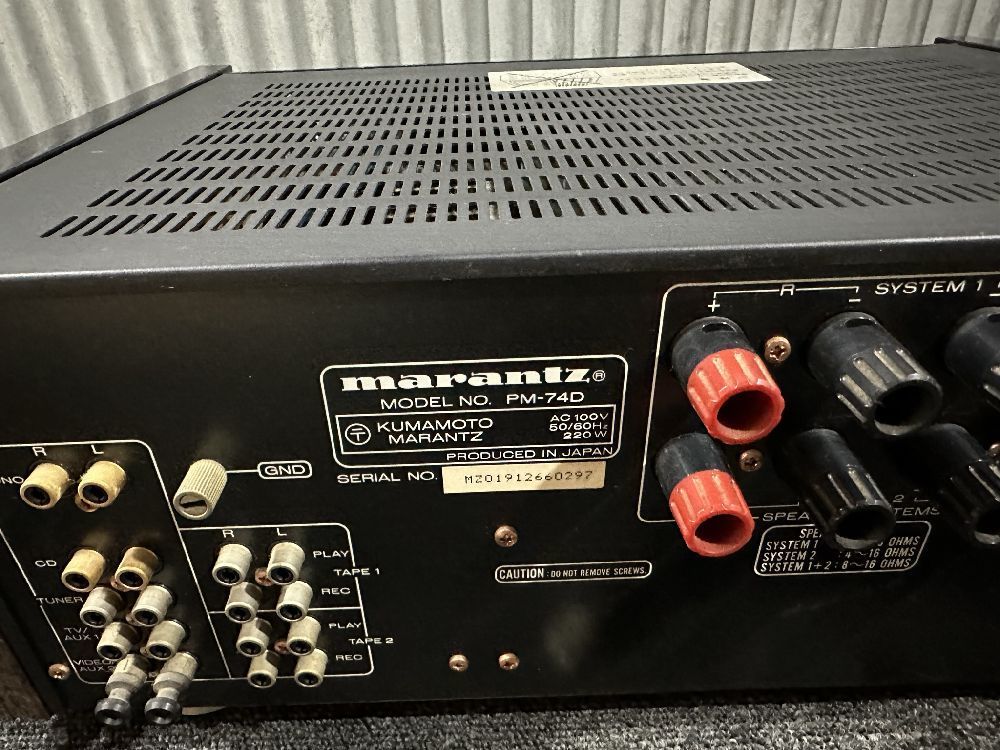 Yahoo!オークション - 143 Marantz プリメインアンプ PM-74D / マラン...