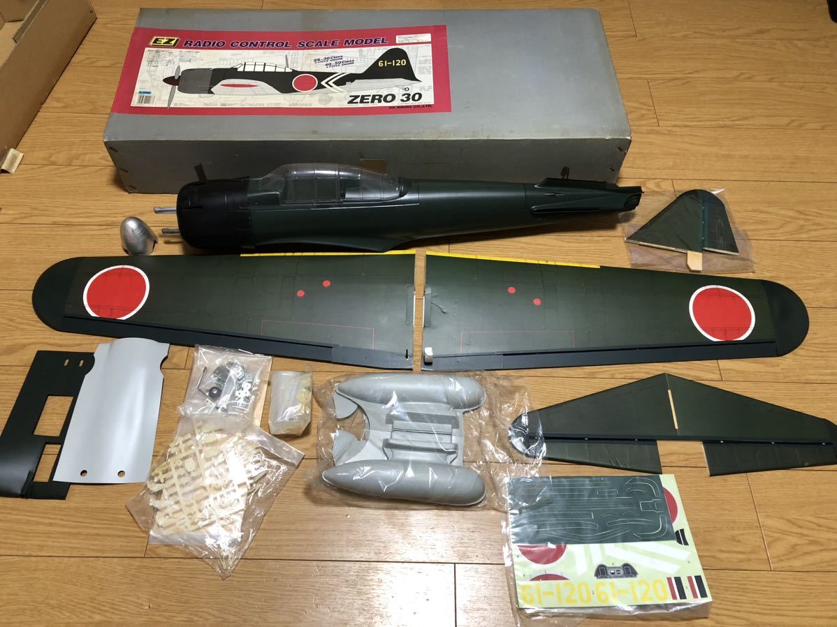 Yahoo!オークション - OK MODEL EZ ZERO 30 零戦 翼幅1370mm 4サイクル...
