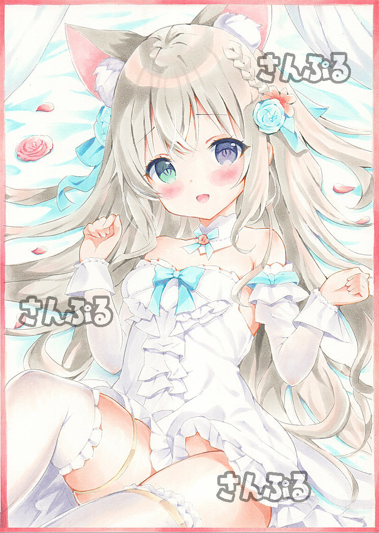 Yahoo オークション 【同人手描きイラストa4・オリジナル】ケモ耳の