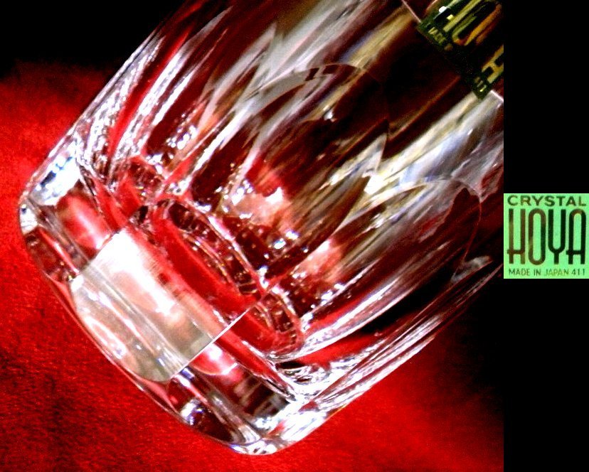 Yahoo!オークション - 売切 レア物 HOYA 11面カット クリスタル ロック...