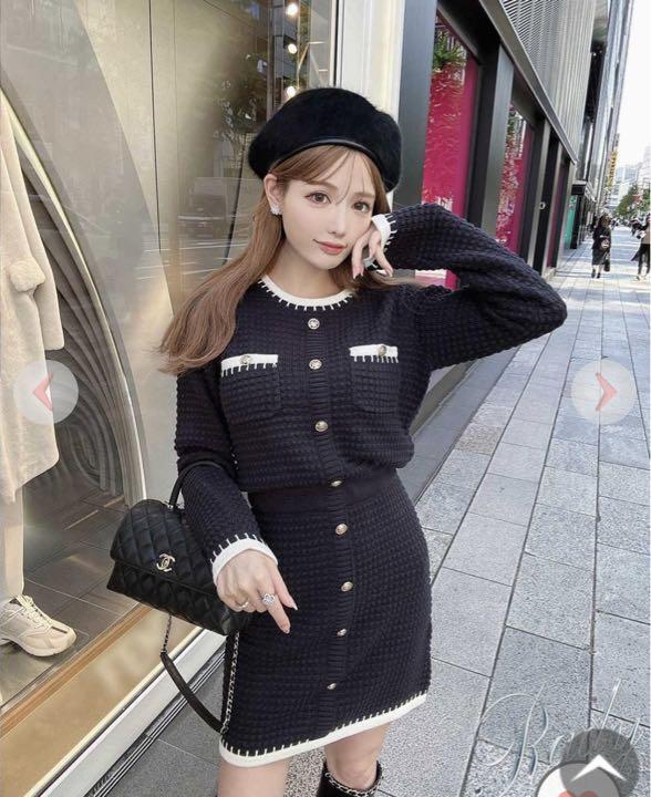 Yahoo!オークション - Rady/レディ/ゴールドボタンニットワンピース