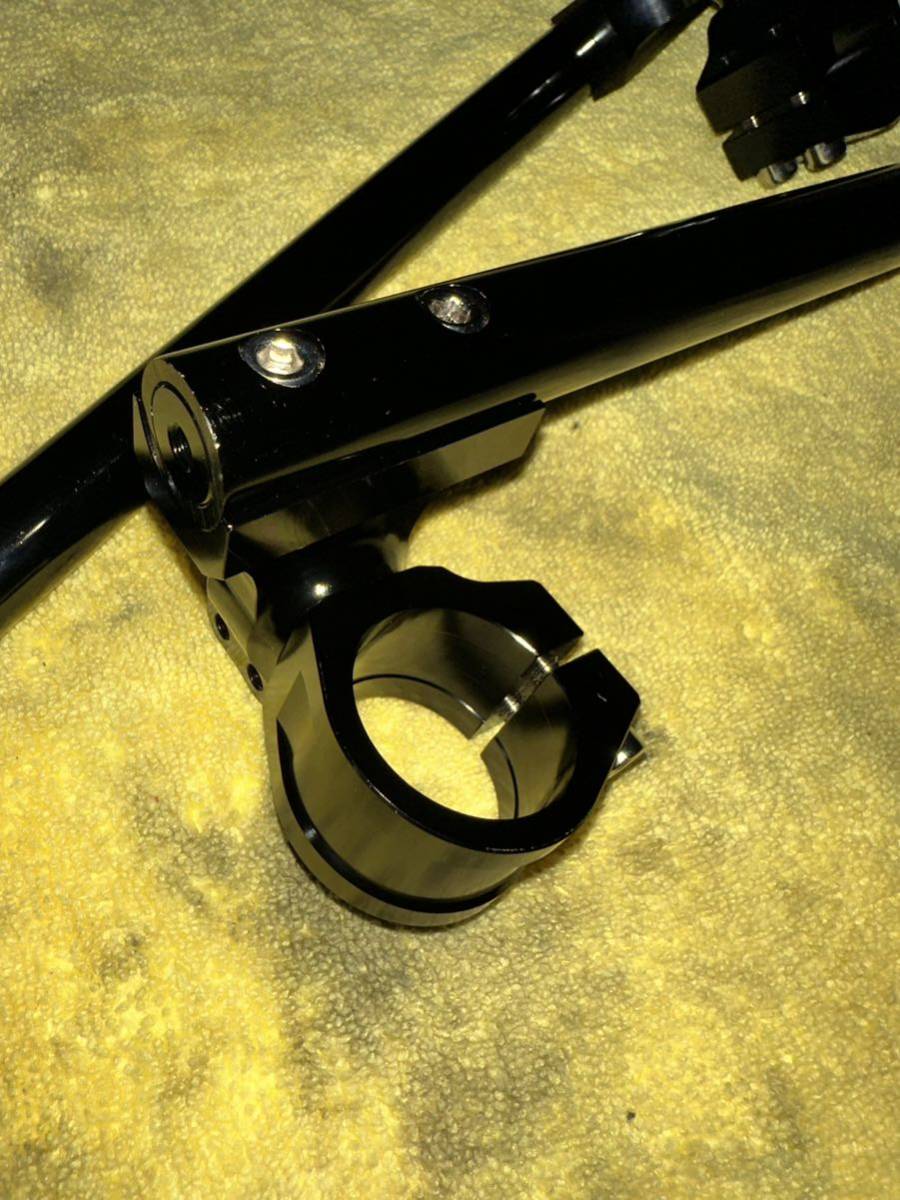 代購代標第一品牌-樂淘letao-バイク 汎用 Φ37 37mm セパレートハンドル 角度調整 垂れ角 セパハン アルミ ハンドル カスタム