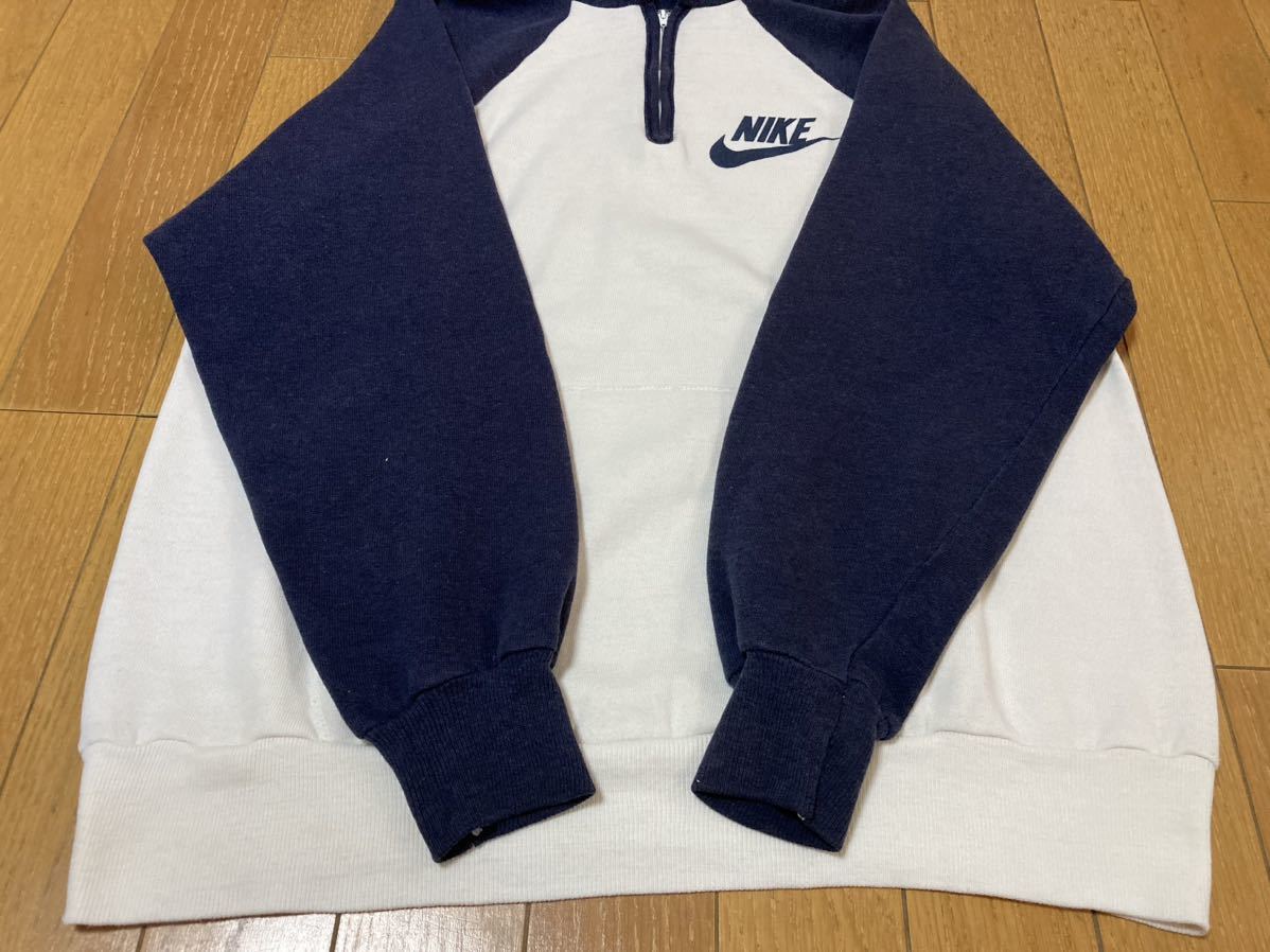 70s USA製 NIKE ハーフジップ パーカー L ナイキ スウェット 2 70s USA製 NIKE ハーフジップ パーカー L ナイキ スウェット 2