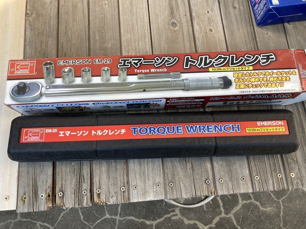 エマーソン EMERSON エマーソン タイヤ交換工具 トルクレンチセット 型番：EM-29 取説あり(トルクレンチ)｜売買されたオークション情報、yahooの商品情報をアーカイブ公開 ...