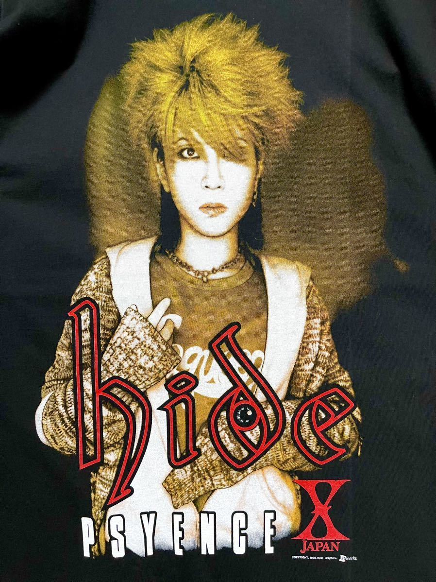 代購代標第一品牌－樂淘letao－Vintage KOREA製 90s X JAPAN エックスジャパン hide ヒデ Tシャツ 1999 ヴィンテージ 90's ビンテージ ビッグプリント XL