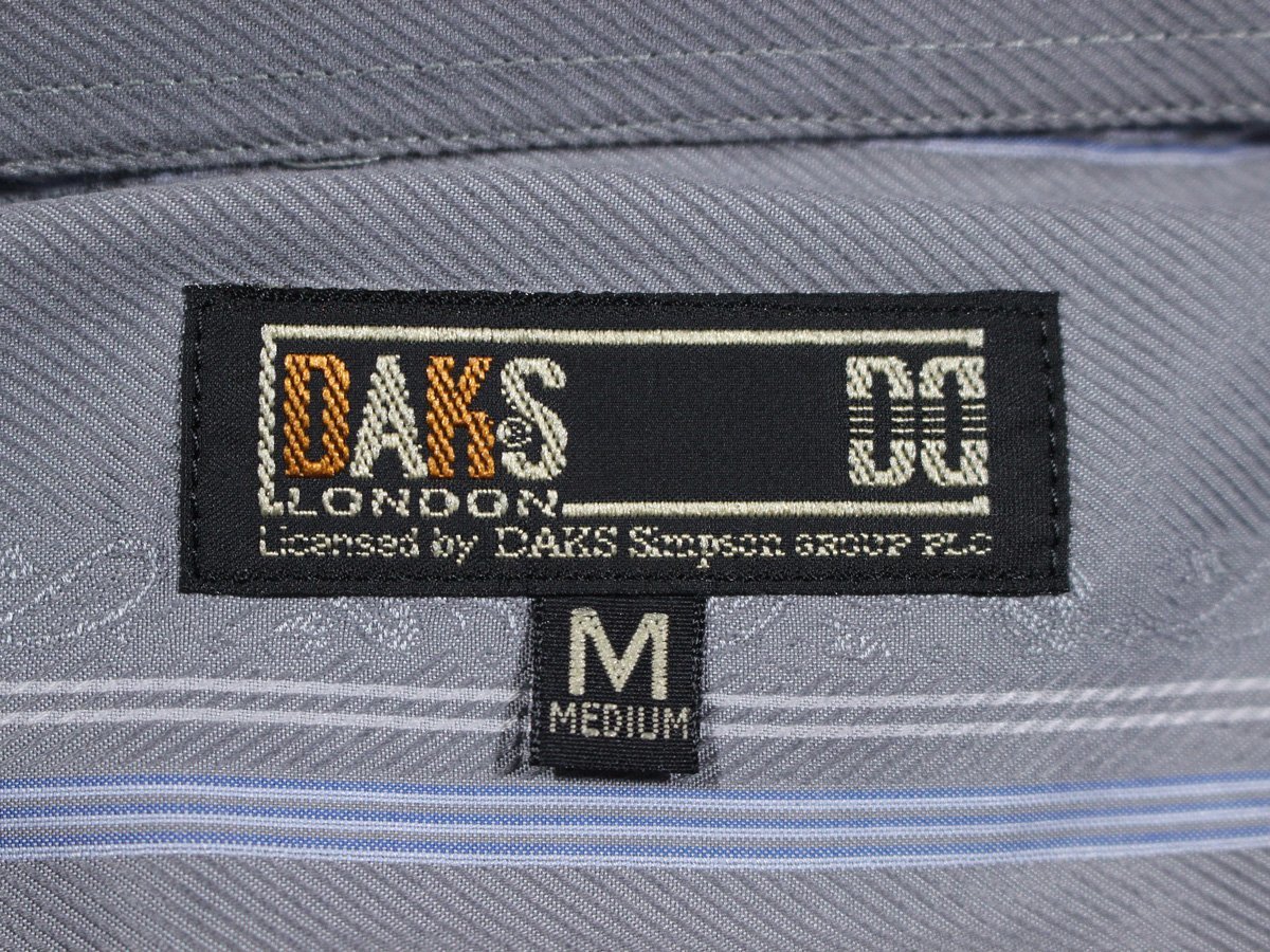 Yahoo!オークション - DAKS ダックス ロゴ刺繍 長袖シャツ M