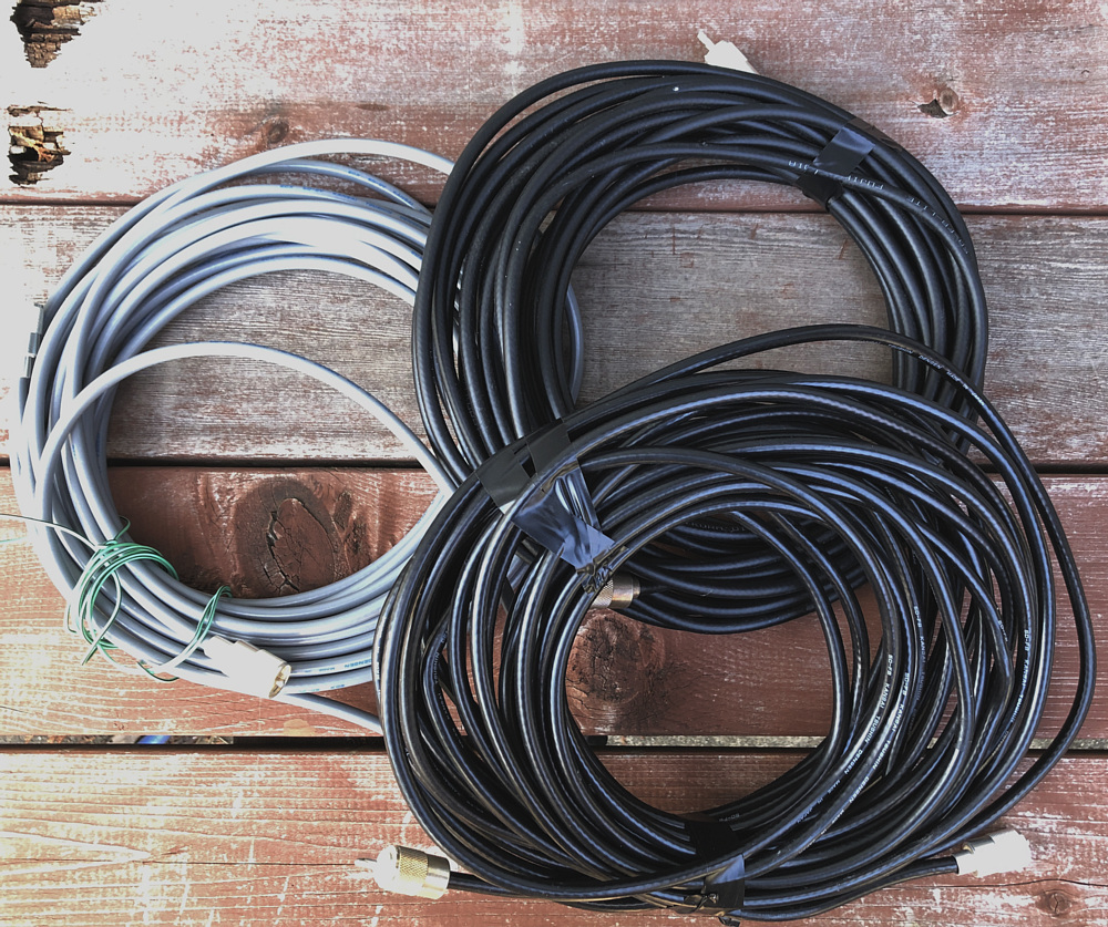 Yahoo!オークション - 同軸ケーブル 3本 5D-FB 11m 17m と 5D-2VS 11m ...